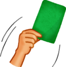Green card (soccer) | Free Clipart Illustrations | Japaclip