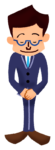 Businessman bowing to apologize | Free Clipart Illustrations | Japaclip